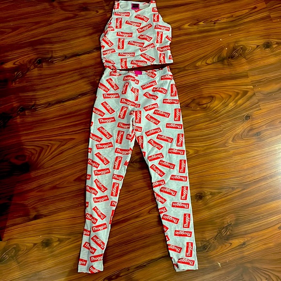 Married to the Mob | Other | Two Piece Set Tank Cropleggings Thuggin ...